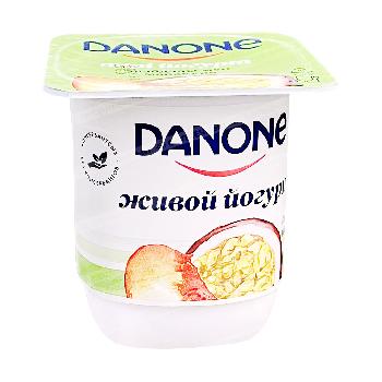Йогурт Danone 2,5% 120 г Персик/Маракуйя — купить с доставкой на дом в интернет-магазине Солнечный