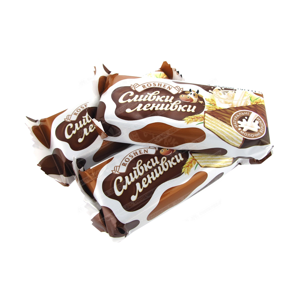 Конфеты Roshen Сливки Ленивки Вафельная — купить с доставкой на дом в ...